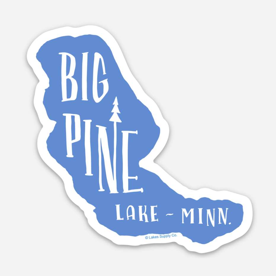 Big Pine Lake Minnesota Sticker | Lakes Supply Co.