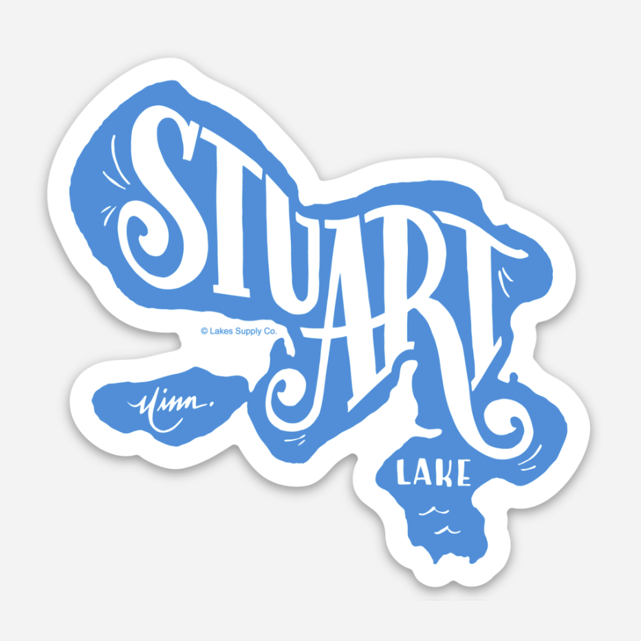 Stuart Lake Minnesota Sticker | Lakes Supply Co.
